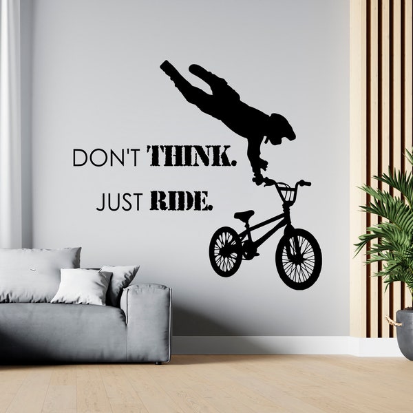 Bmx Vinyl Decal - Etsy