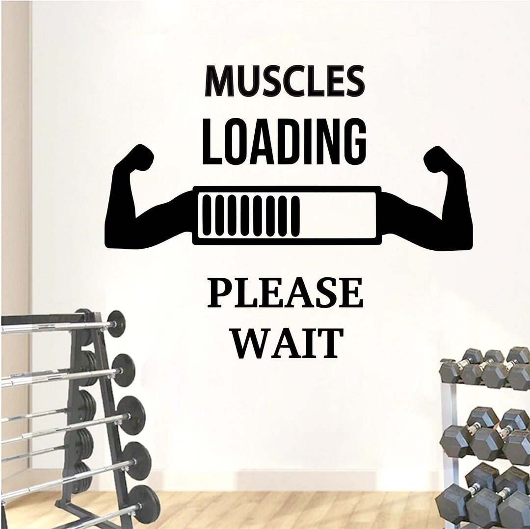 Fitness Wall Decal Gym Decals Workout Wall Stickers Sports Wall Decal ...