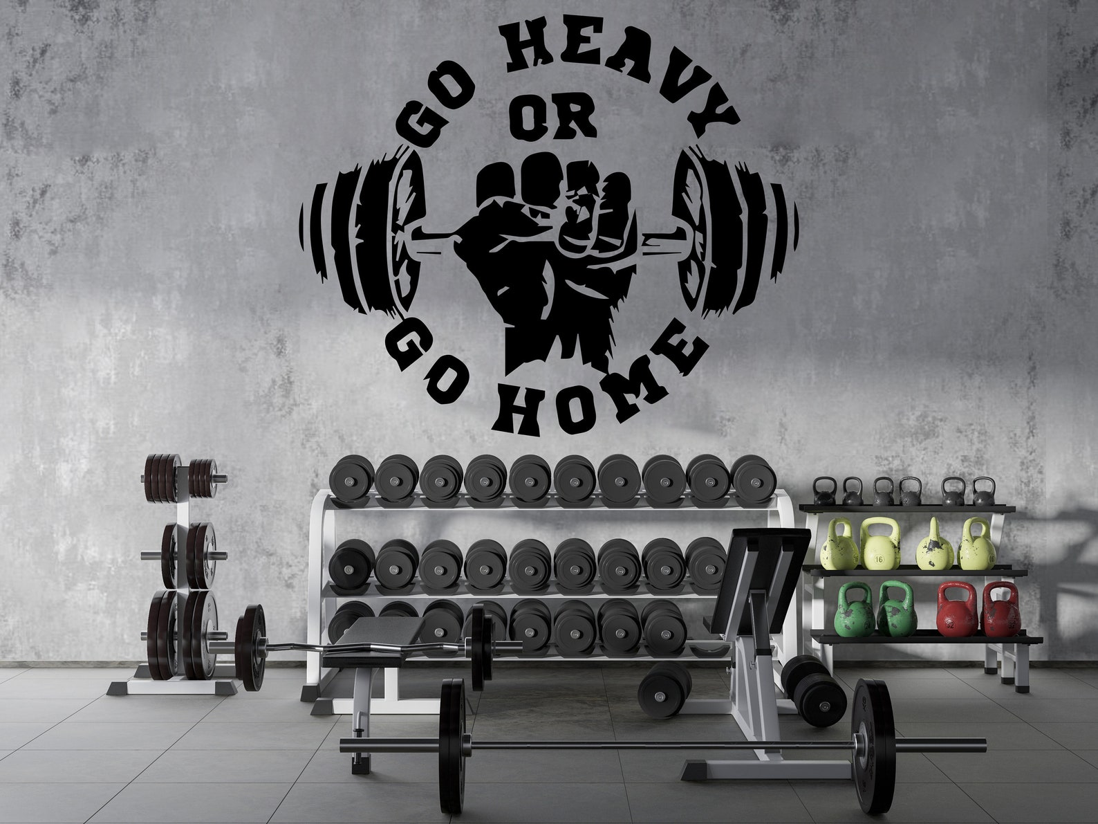 Fitness Decal Gym Training Wall Decal Fitness Decor Workout - Etsy