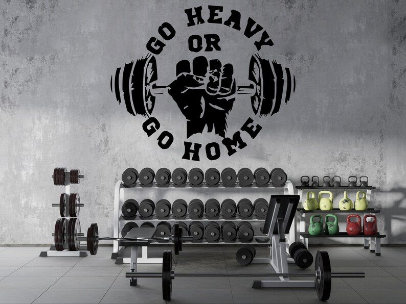 Fitness Decal Gym Training Wall Decal Fitness Decor Workout - Etsy