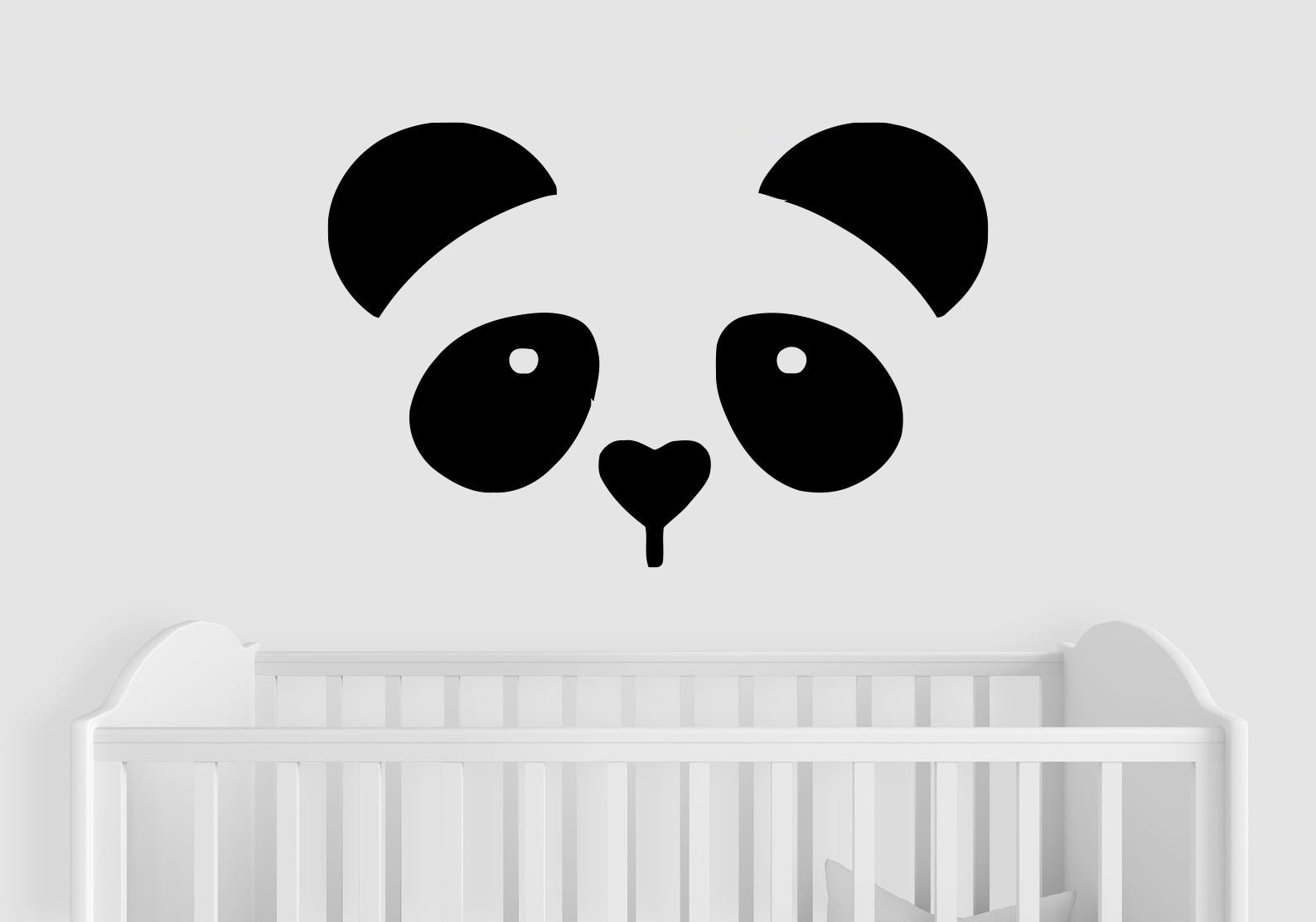 Panda Wall Decal Panda Bear Animals Bamboo Wall Decor Wall Decal Window ...