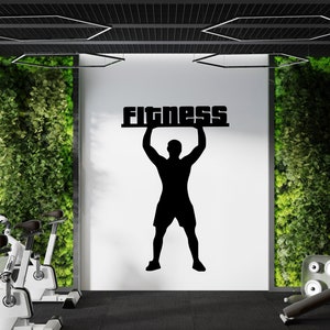 Fitness Decor Art Gym Quotes Decals Gym Wall Stickers Fitness Sports ...