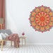 Mandala Art Wall Decal Namaste Mandala Room Decor Living Room Mandala ...