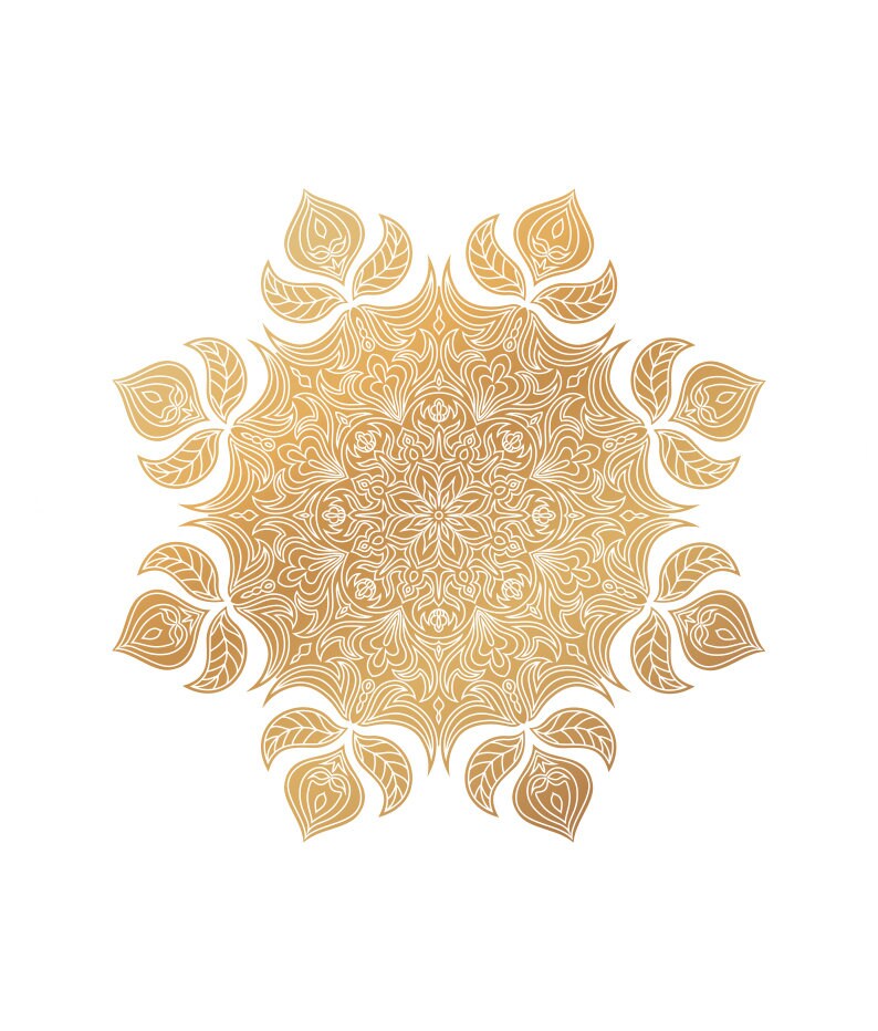 Mandala Art Wall Decal Namaste Mandala Room Decor Living Room Mandala ...