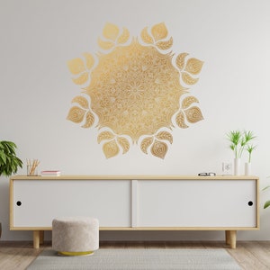 Mandala Art Wall Decal Namaste Mandala Room Decor Living Room Mandala ...