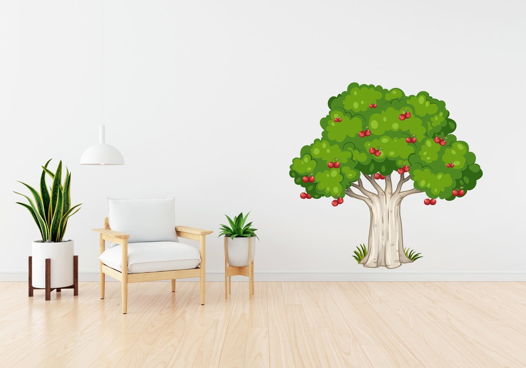 Tree Wall Decal | Colorful Tree Wall Stickers | Living Room Tree Vinyl ...