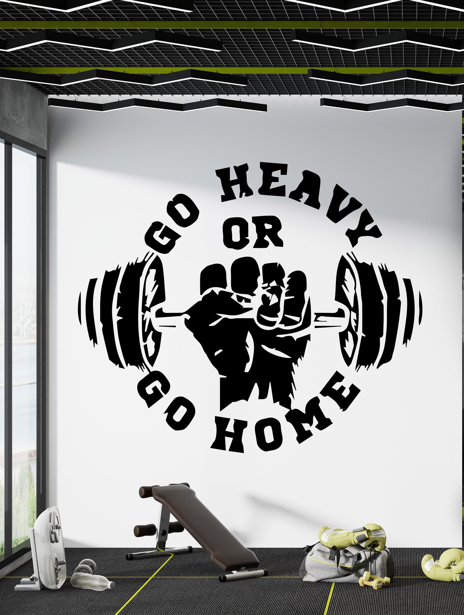 Fitness Decal Gym Training Wall Decal Fitness Decor Workout - Etsy