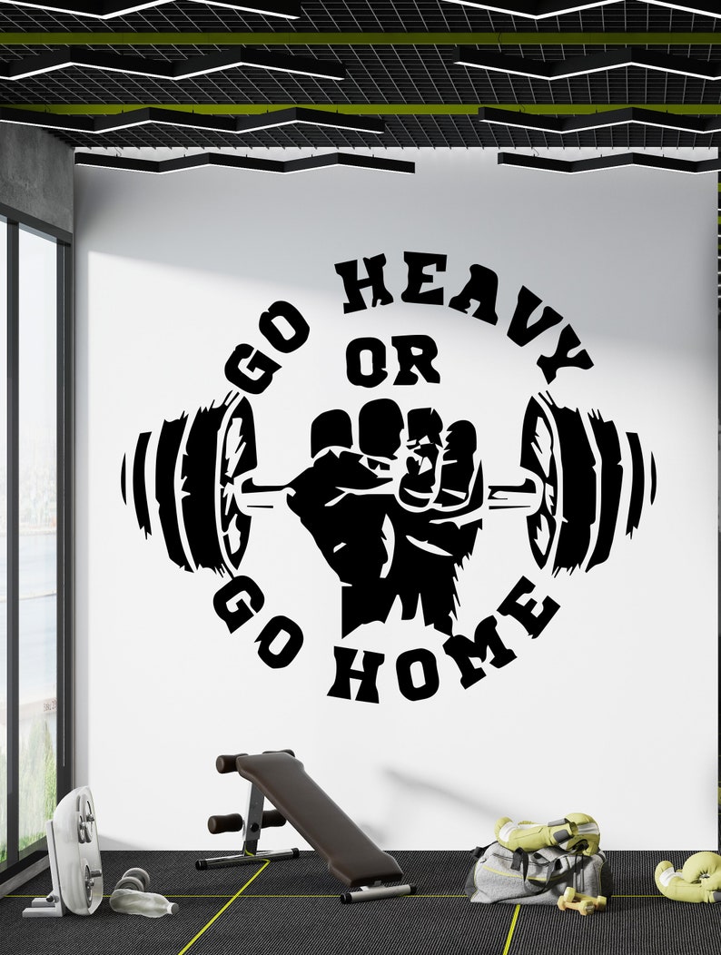 Fitness Decal Gym Training Wall Decal Fitness Decor Workout - Etsy