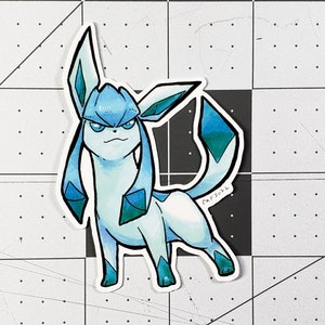Pokemon: Glaceon Vinyl Sticker - Etsy