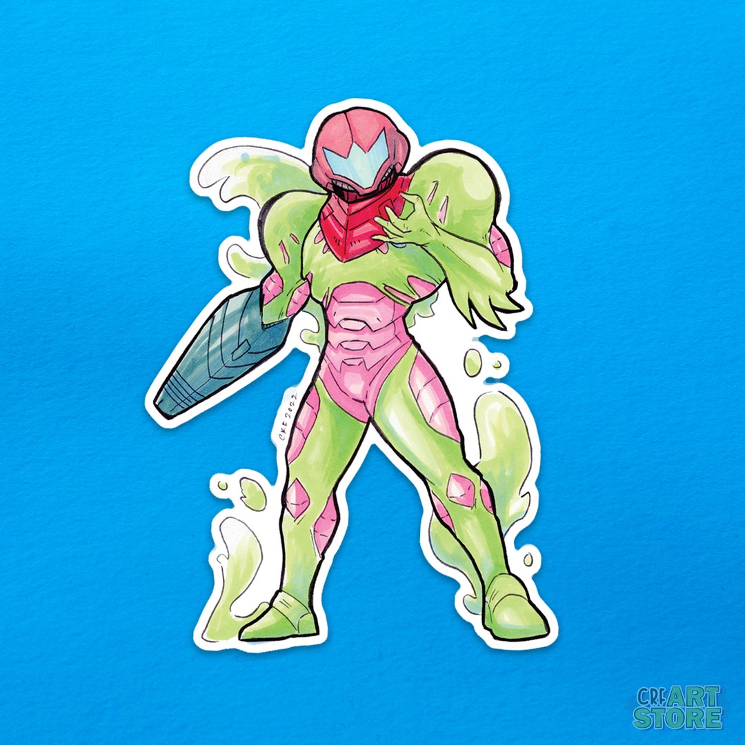Metroid Fusion: Varia Suit Samus Vinyl Sticker - Etsy