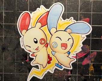 Plusle and Minun | Etsy