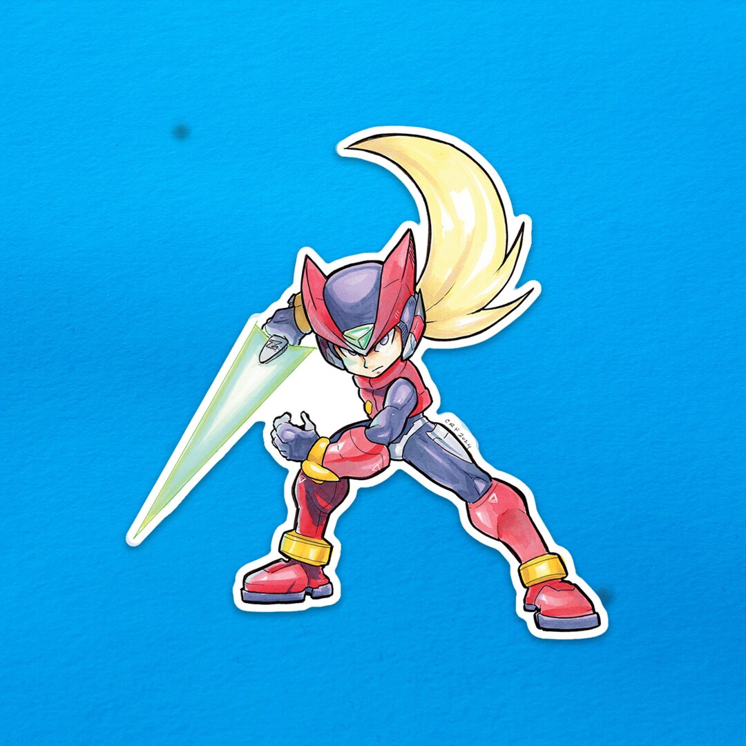 Mega Man: Mega Man Zero Vinyl Sticker - Etsy