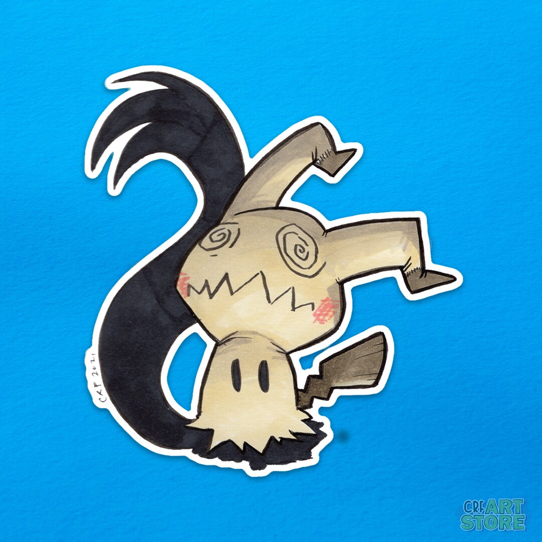 Pokemon: Mimikyu Vinyl Sticker - Etsy