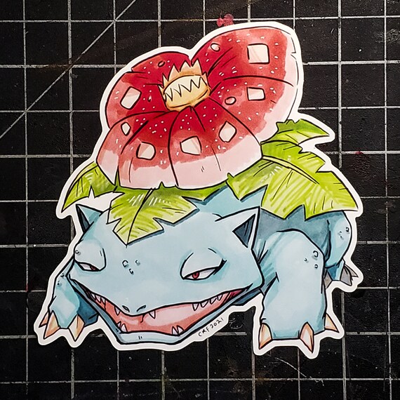 Pokemon: Venusaur Vinyl Sticker - Etsy