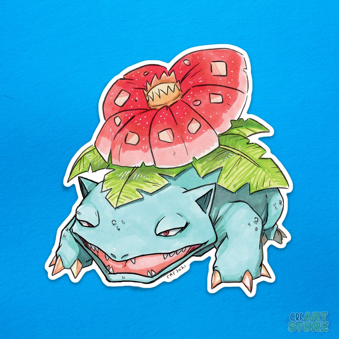 Pokemon: Venusaur Vinyl Sticker - Etsy