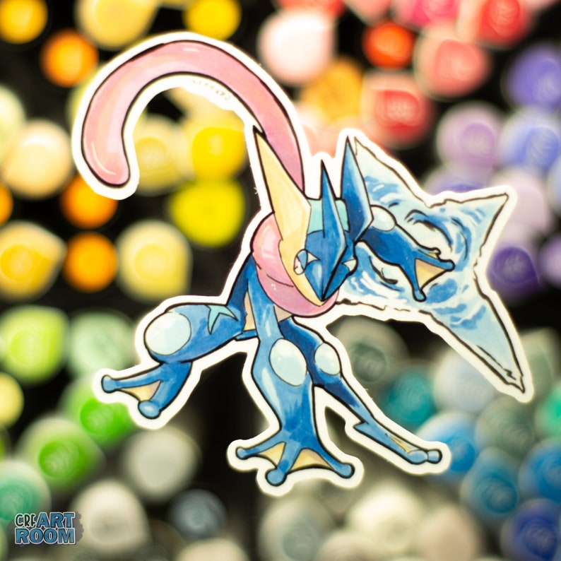 Pokemon: Greninja Vinyl Sticker - Etsy