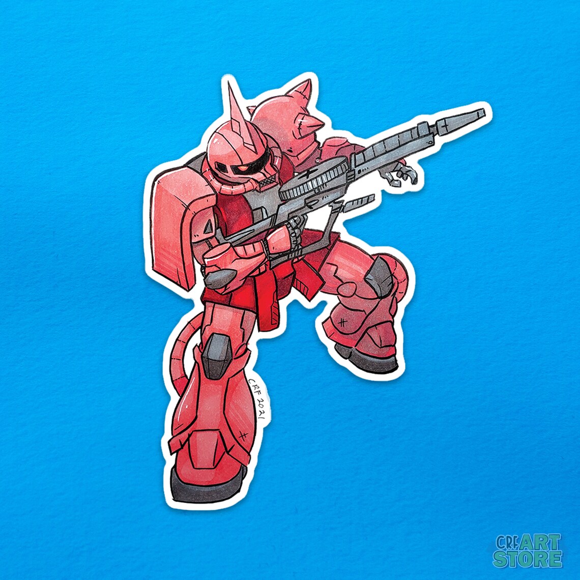 Gundam: Zeon Zaku Vinyl Sticker Set - Etsy