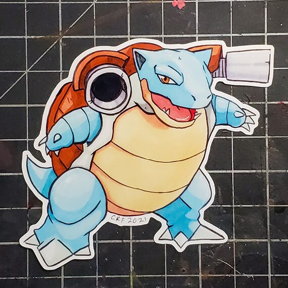 Pokemon: Blastoise Vinyl Sticker | Etsy
