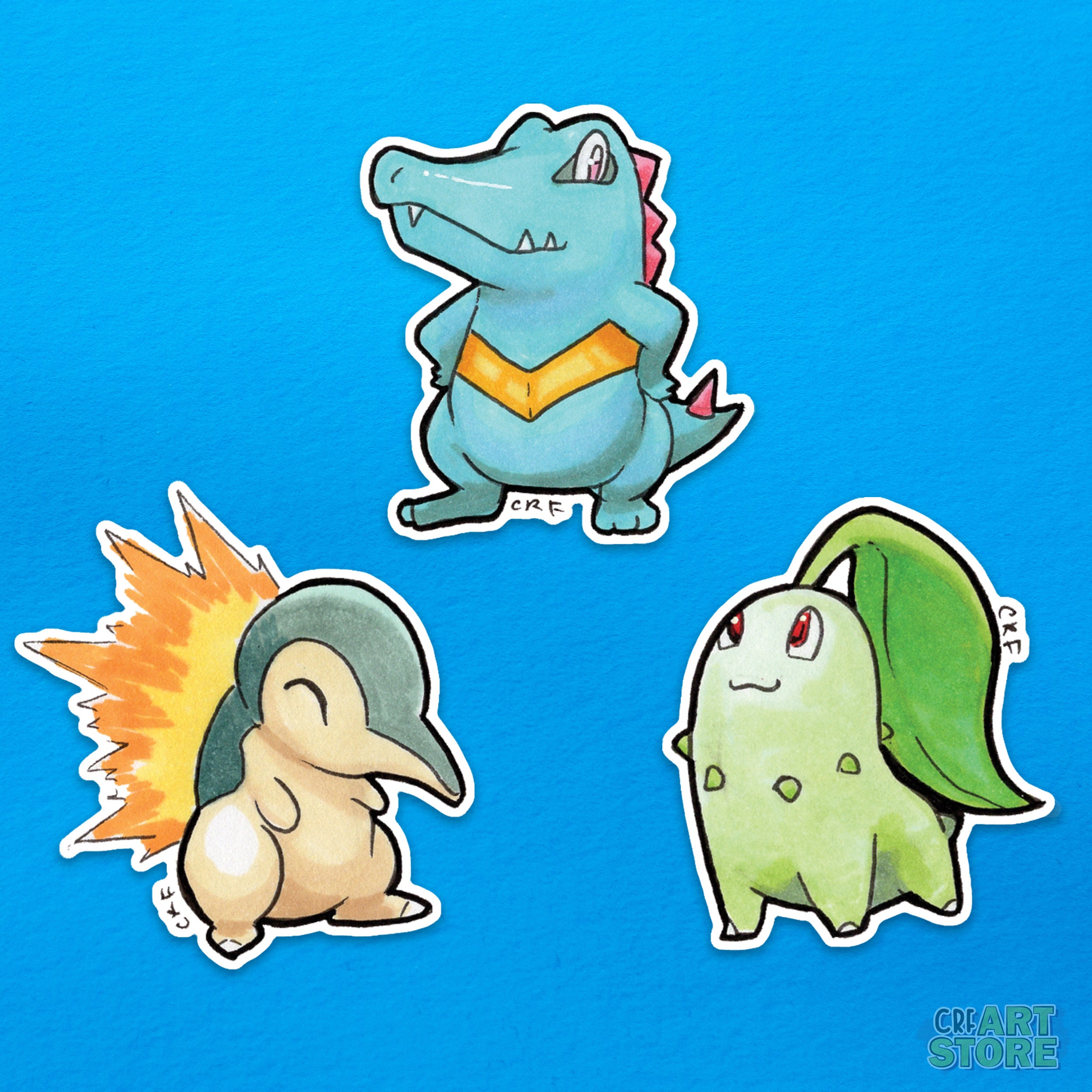 Chikorita Cyndaquil Totodile