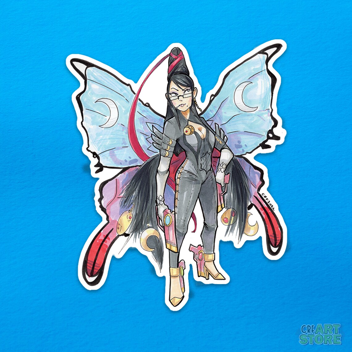 Bayonetta Vinyl Sticker - Etsy