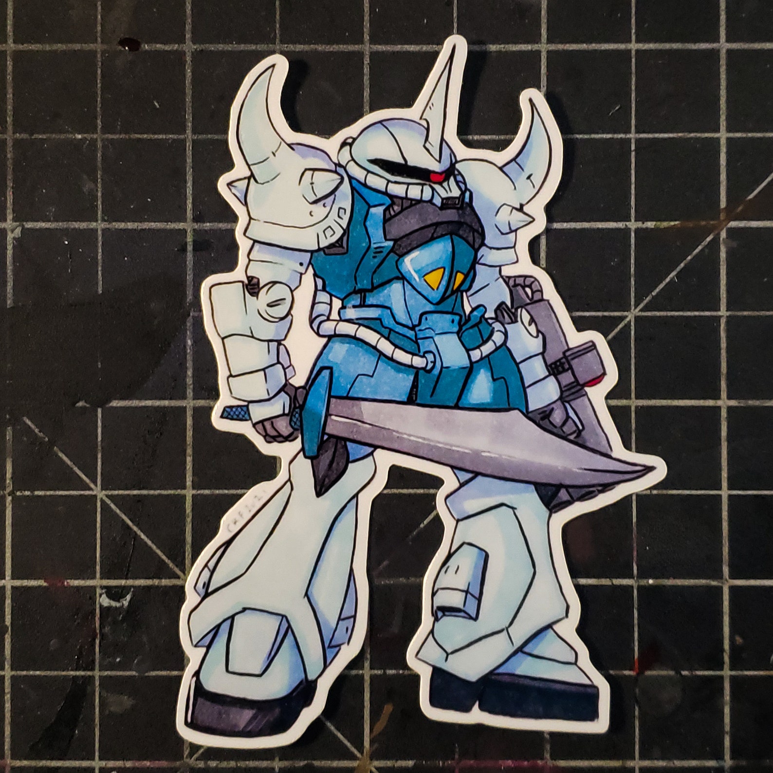 Gundam: Zeon Zaku Vinyl Sticker Set | Etsy Canada