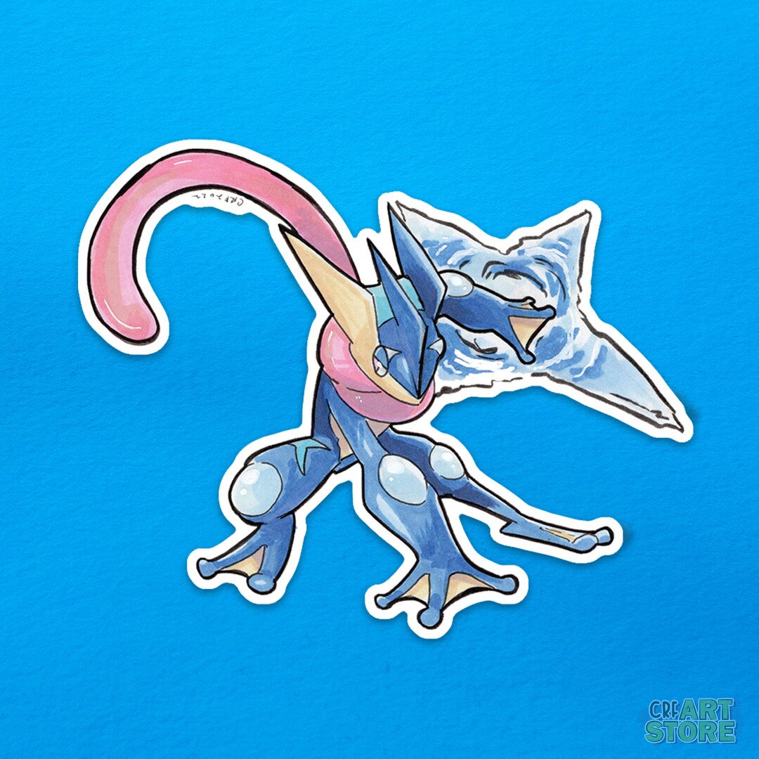 Pokemon: Greninja Vinyl Sticker - Etsy