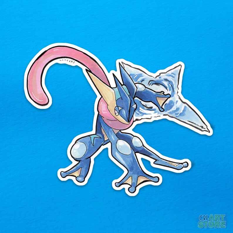 Pokemon: Greninja Vinyl Sticker - Etsy