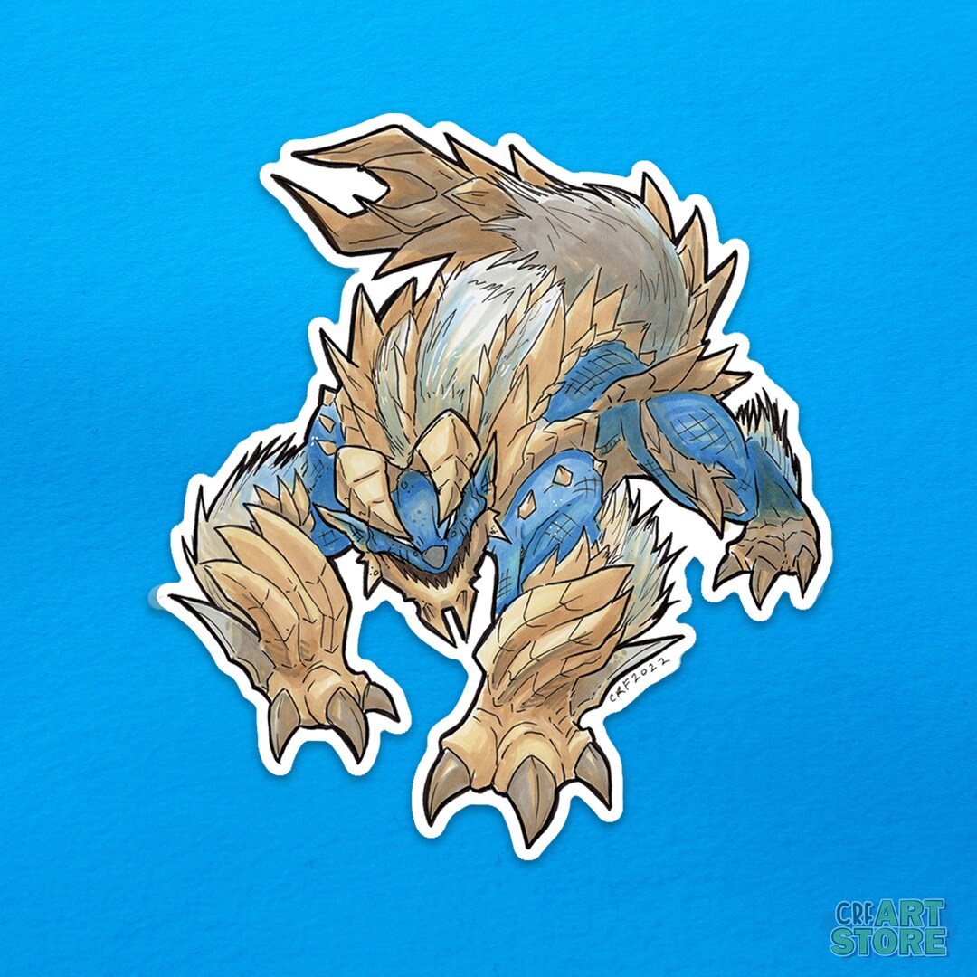 Monster Hunter: Zinogre Vinyl Sticker - Etsy