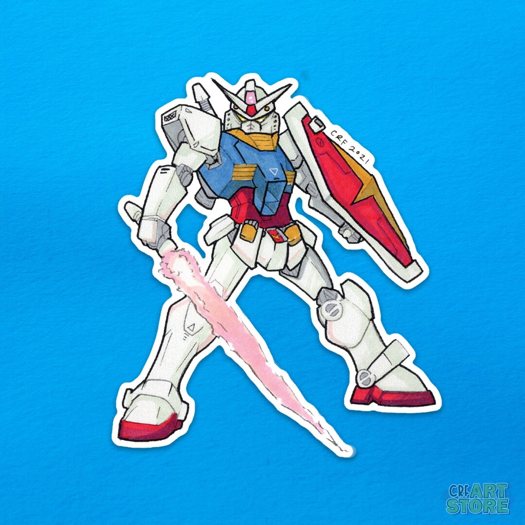 Gundam: Gundam RX-78-2 Vinyl Sticker - Etsy