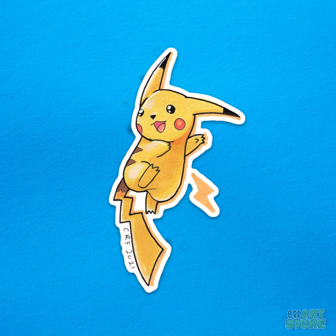 Pokemon: Pikachu Vinyl Sticker - Etsy