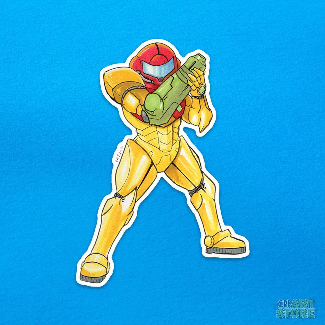 Metroid: Samus Sticker Set 2 Power Suit Metroid Suit Dark - Etsy