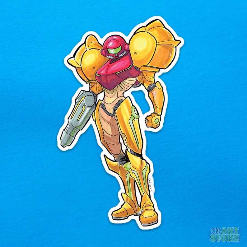 Metroid Prime: Samus Sticker Set 3 Varia Suit Gravity Suit - Etsy