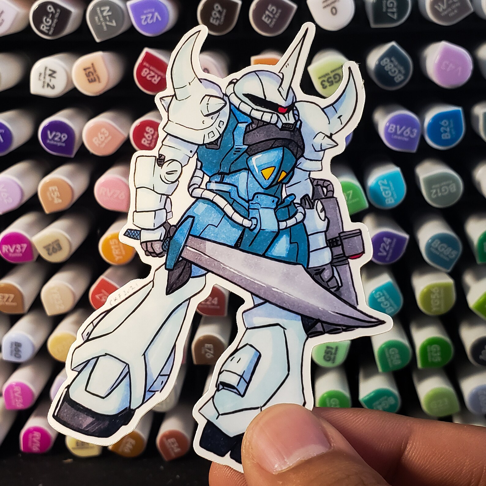 Gundam: Zeon Zaku Vinyl Sticker Set - Etsy