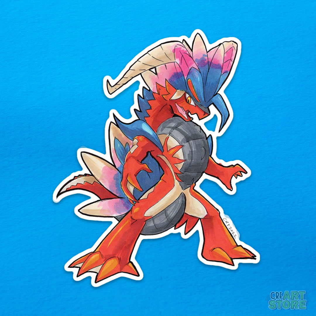 Pokemon: Scarlet and Violet Koraidon Vinyl Sticker - Etsy