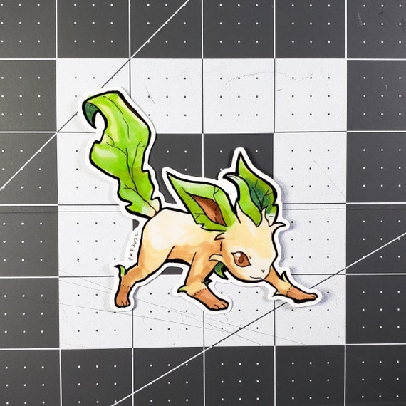 Pokemon: Leafeon Vinyl Sticker - Etsy