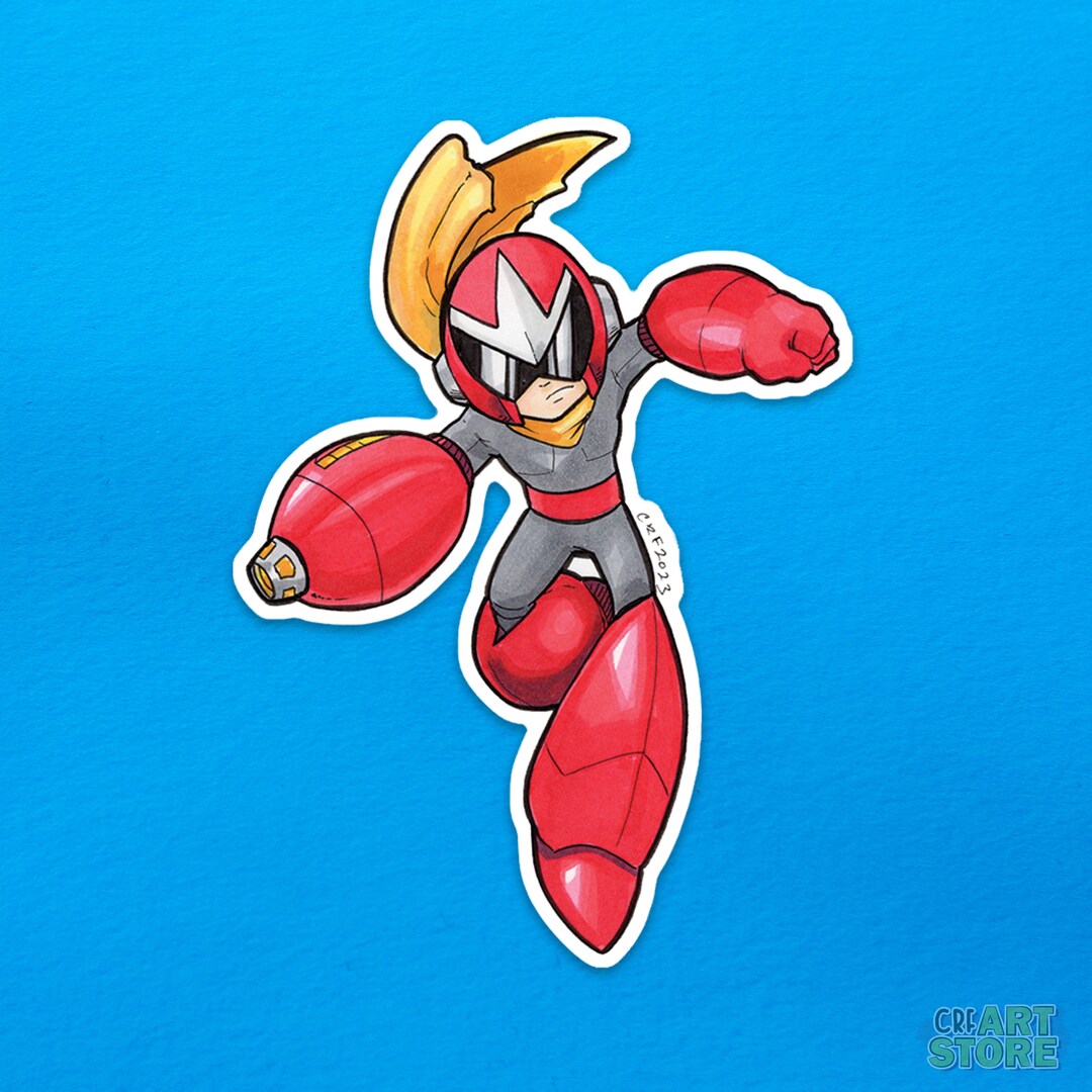 Mega Man: Proto Man Classic Vinyl Sticker - Etsy