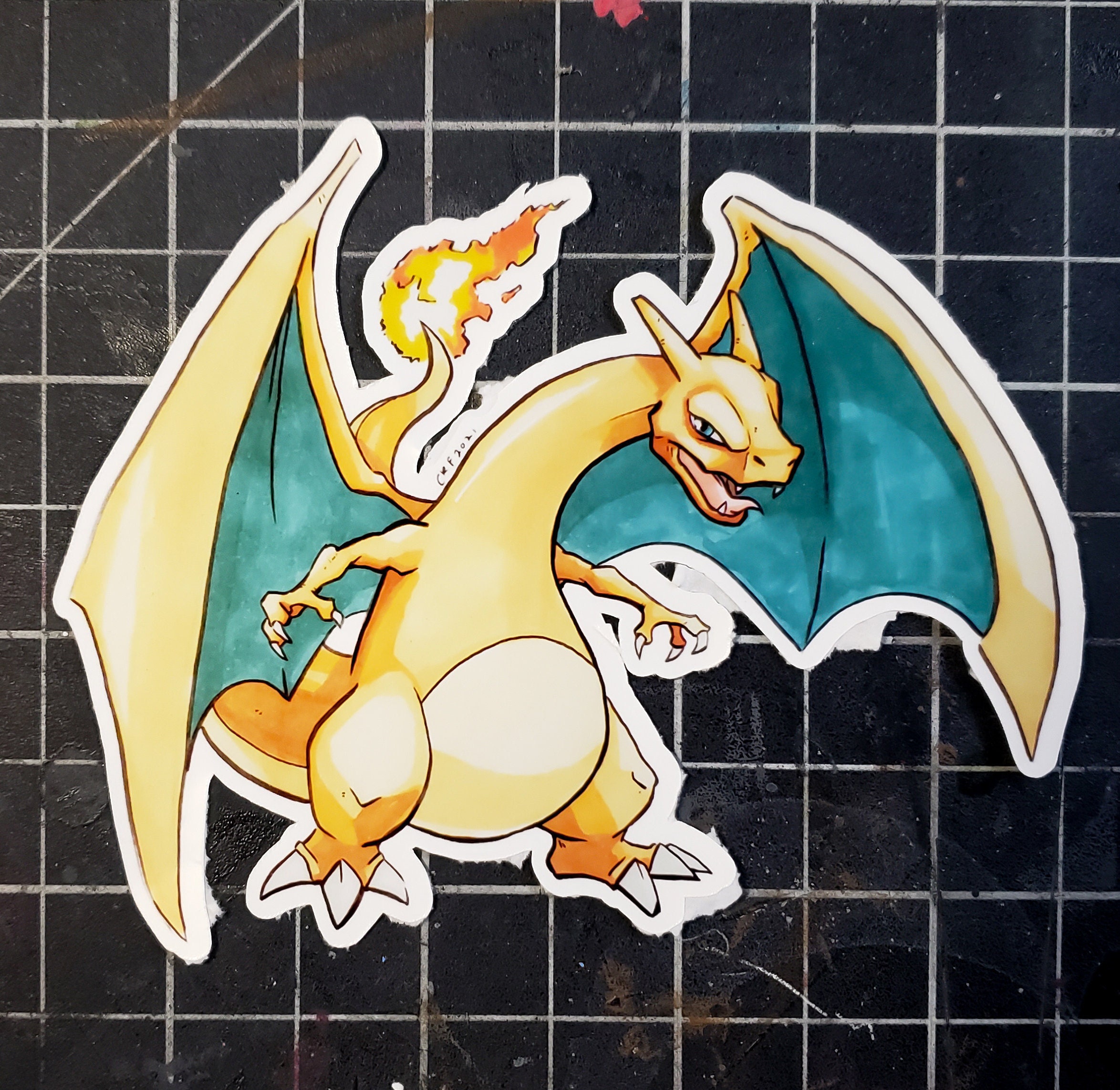 Pokemon Kanto Starters Vinyl Sticker Set Charizard | Etsy