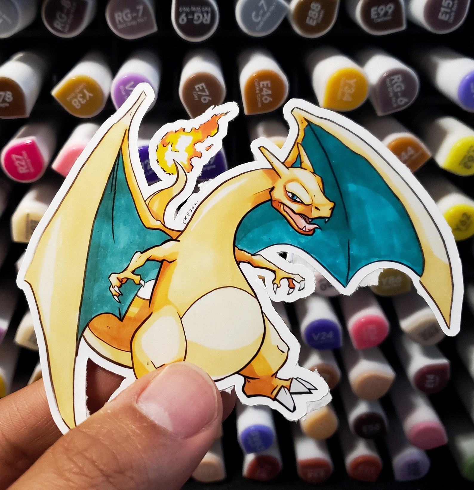 Pokemon: Charizard Vinyl Sticker | Etsy