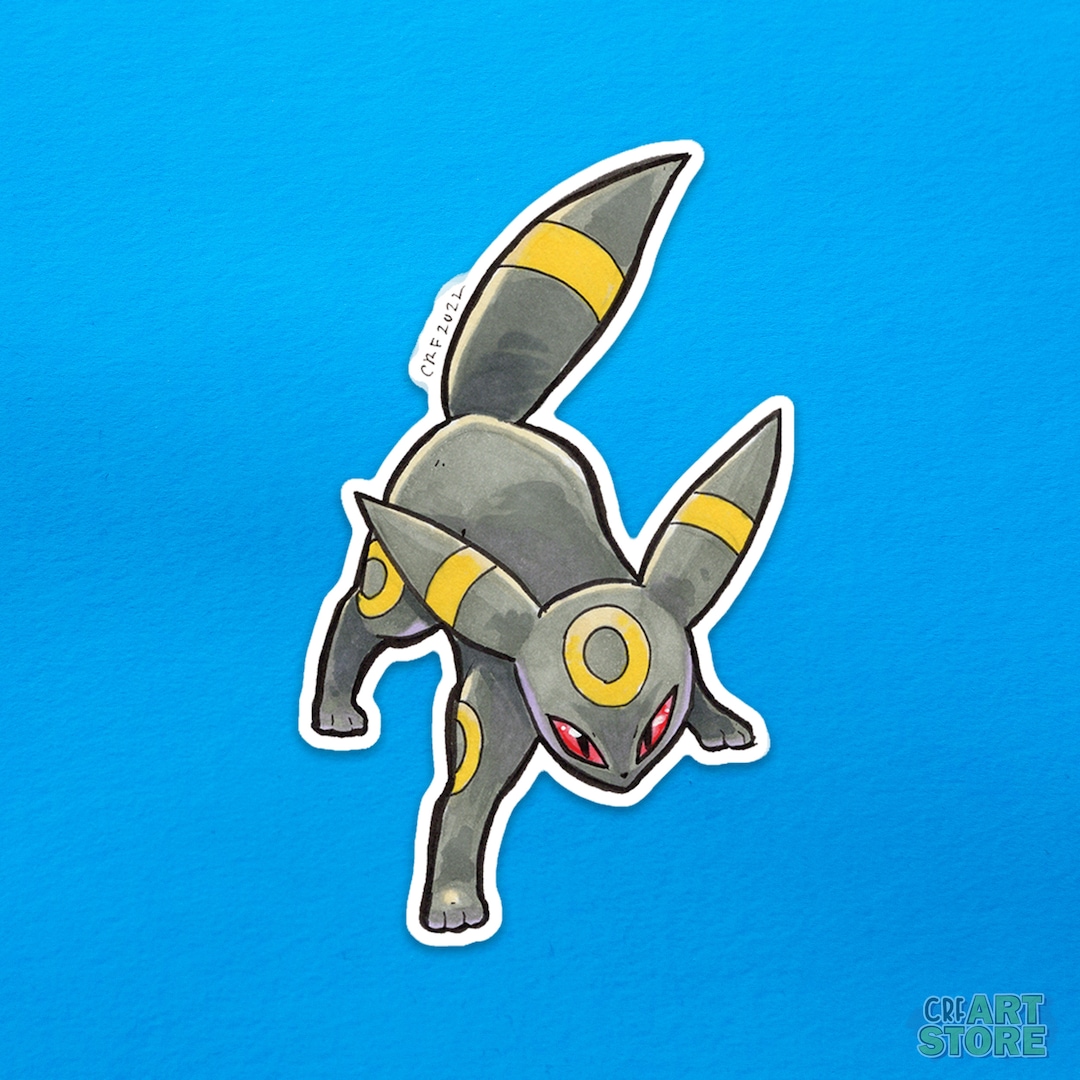 Pokemon: Umbreon Vinyl Sticker - Etsy