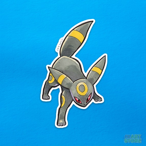Pokemon: Umbreon Vinyl Sticker - Etsy