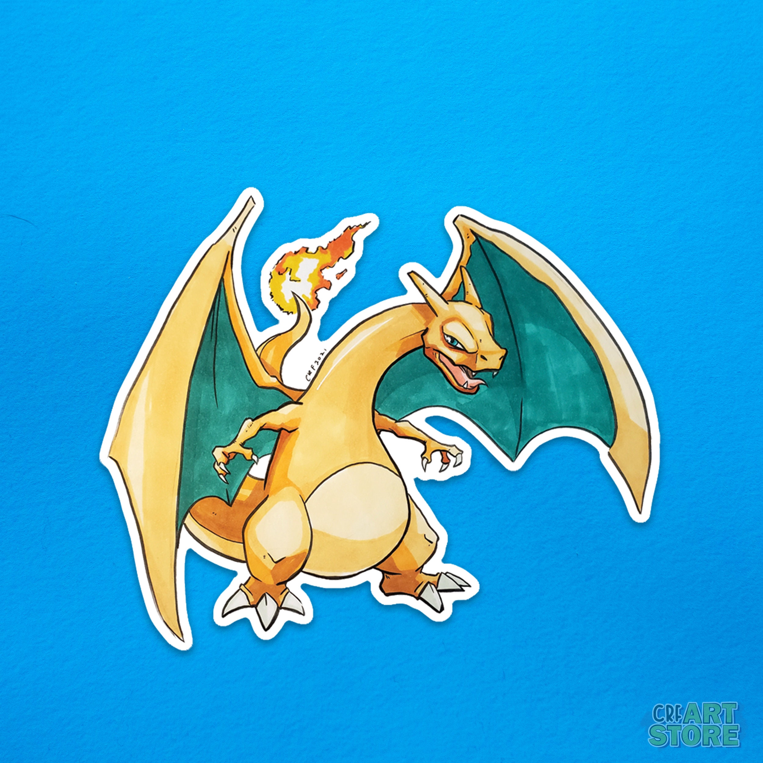 Pokemon: Kanto Starters Vinyl Sticker Set Charizard - Etsy