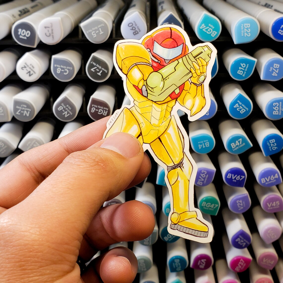 Metroid: Samus Sticker Set 2 Power Suit Metroid Suit Dark - Etsy