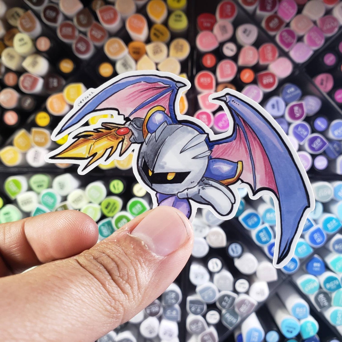 Kirby: Meta Knight Vinyl Sticker - Etsy
