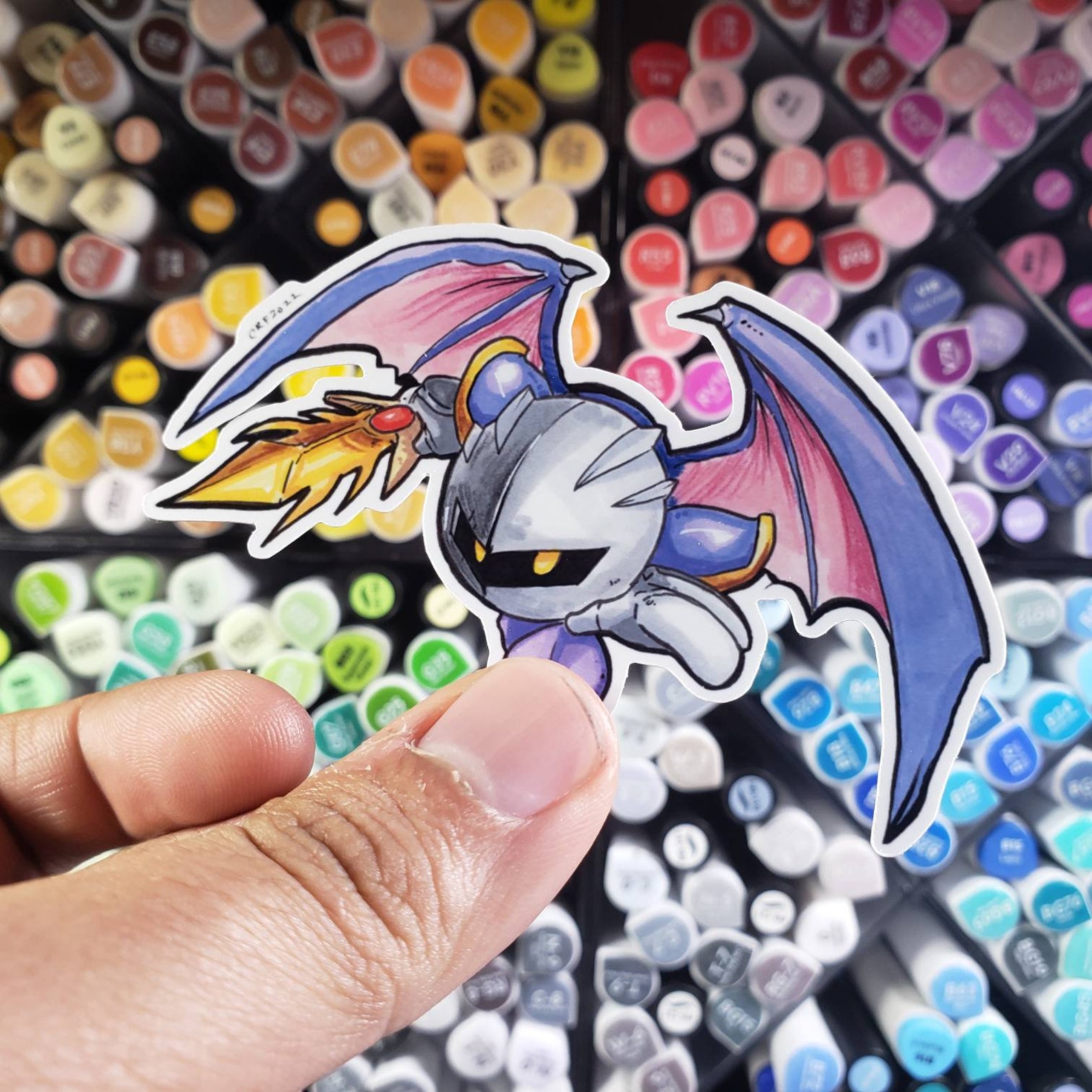 Kirby: Meta Knight Vinyl Sticker - Etsy
