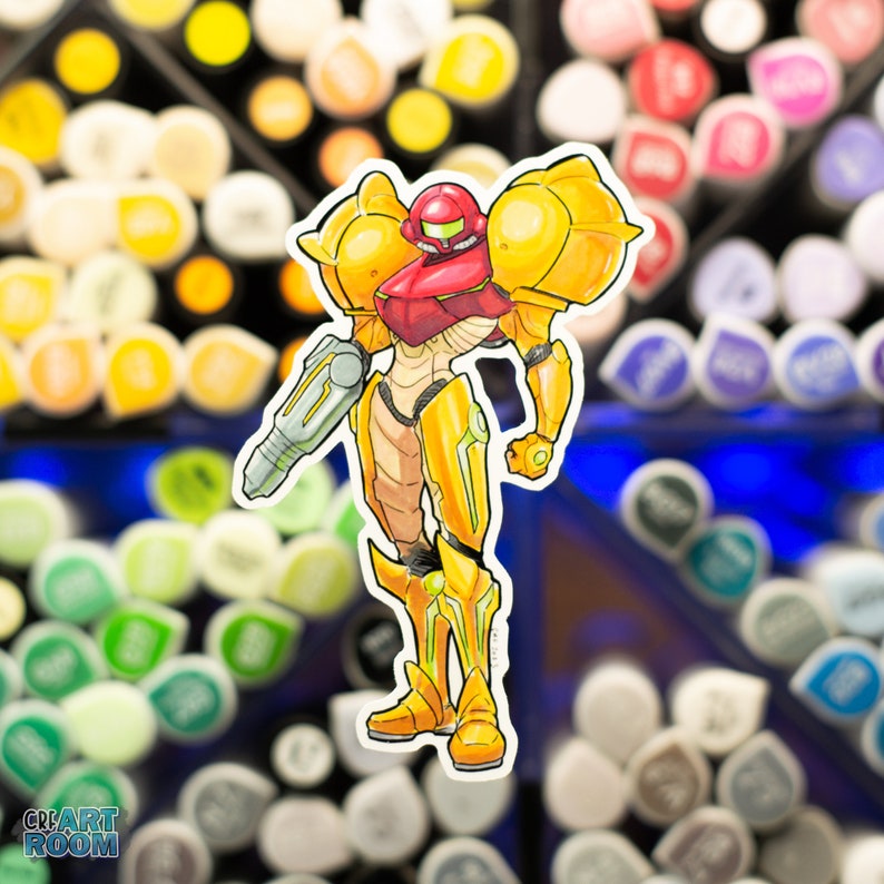 Metroid Prime: Samus Sticker Set 3 Varia Suit Gravity Suit - Etsy