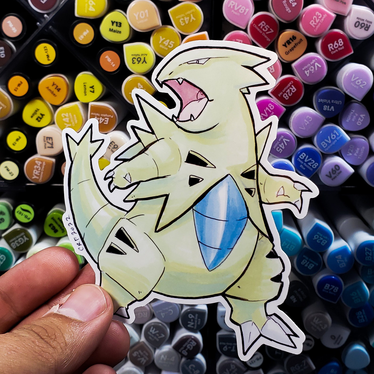 Pokemon: Tyranitar Vinyl Sticker - Etsy