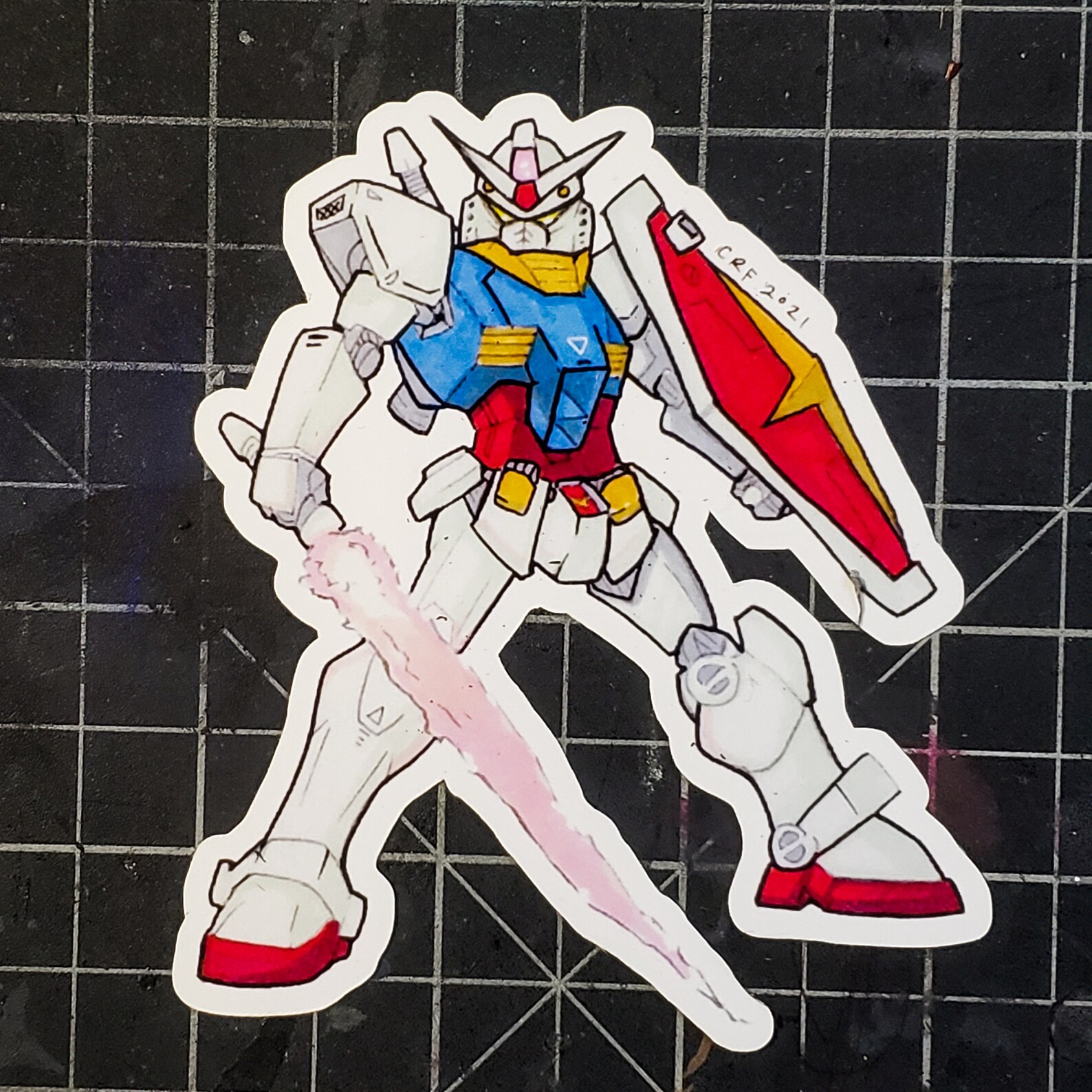 Gundam: Gundam RX-78-2 Vinyl Sticker | Etsy