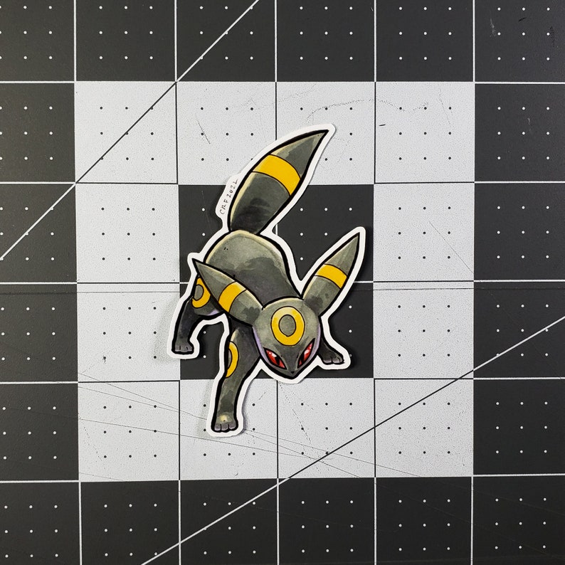 Pokemon: Umbreon Vinyl Sticker - Etsy