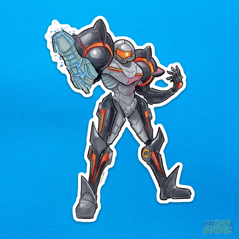 Metroid Prime: Samus Sticker Set 3 Varia Suit Gravity Suit - Etsy