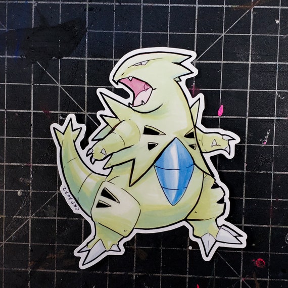 Pokemon: Tyranitar Vinyl Sticker - Etsy